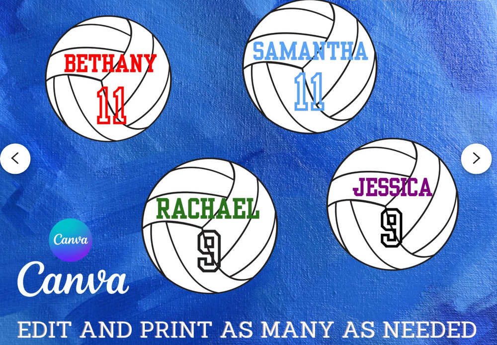 Elevate Your Volleyball Team Spirit with Customizable Locker Signs or ...